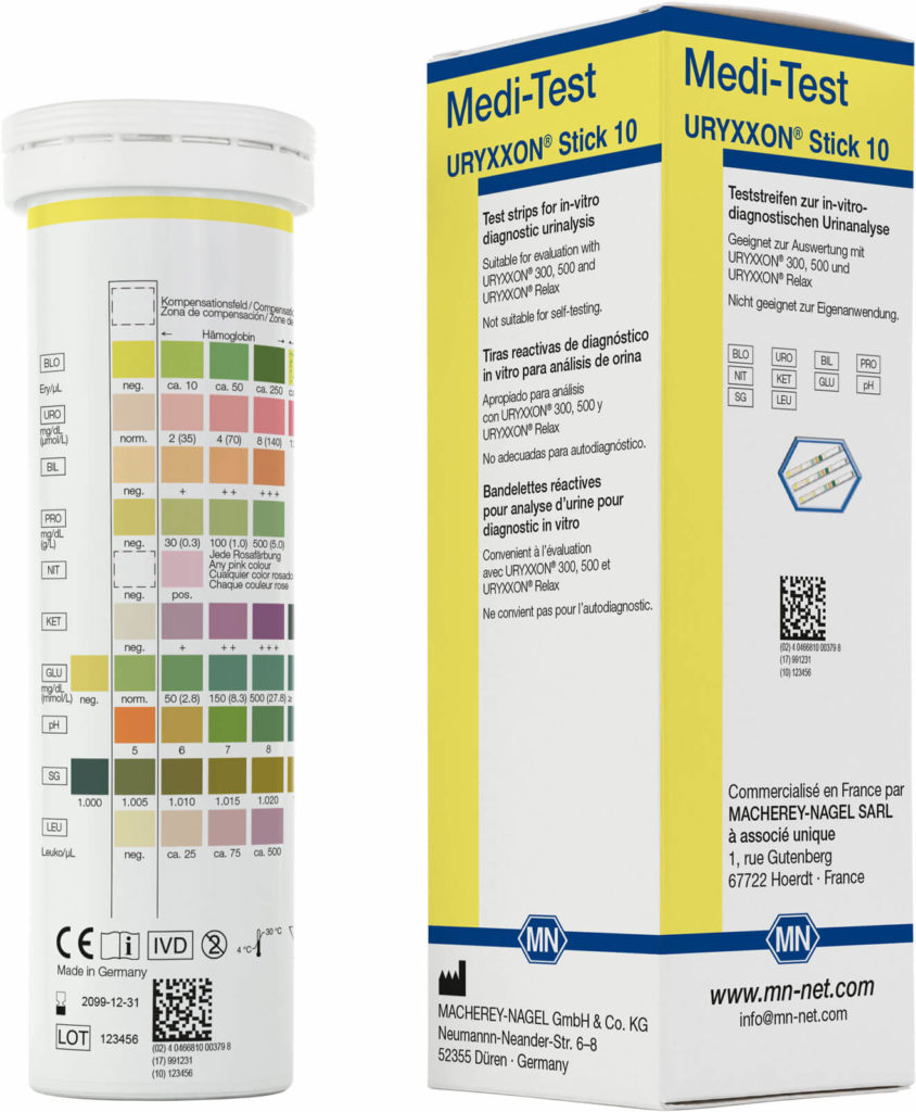MN 93068 MEDI-TEST uryxxon stick 10, urin test strips